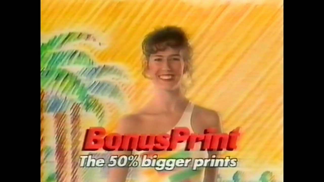 Bonus Print Photos TV Commercial 1987 - YouTube