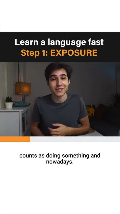 How to Learn a Language Fast (Step 1) - YouTube