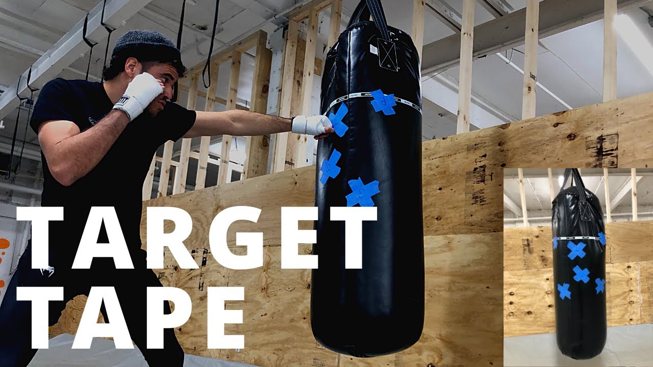 DIY Boxing/MMA Tool: TARGET TAPE!! (How to use it and two drills use ...