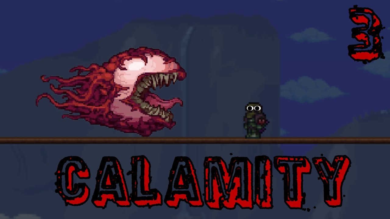 Eye of Cthulhu boss fight! Terraria Calamity + more Ep.3 - YouTube