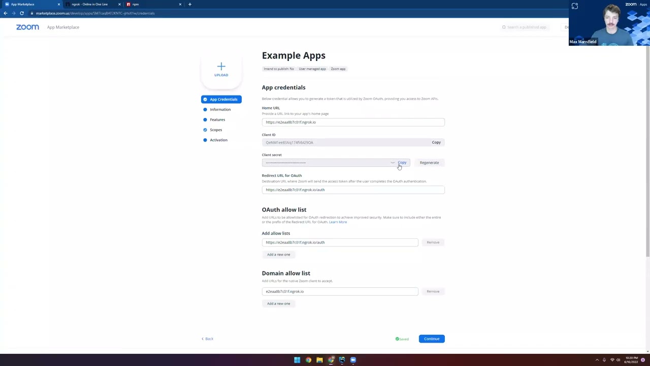 How To Configure the Basic Zoom App Sample - YouTube