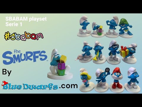 12x Promo Smurfs 2016 SBABAM (mini, +/- 7,5cm)
