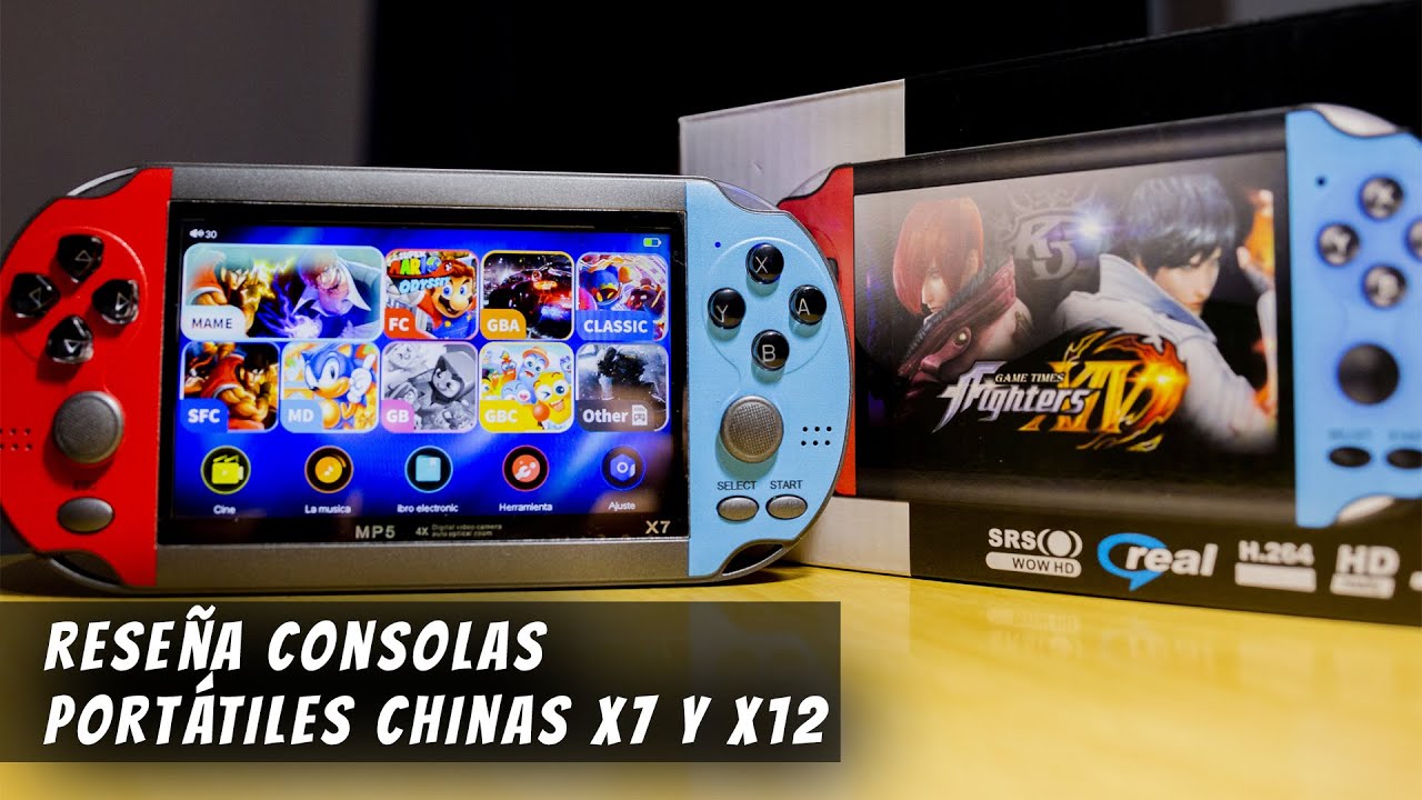 Reseña de Consolas Portátiles Chinas X7 y X12 - YouTube