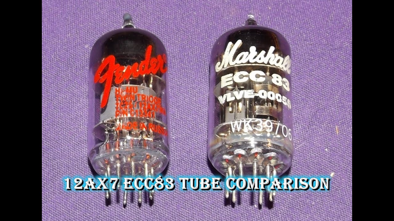 Marshall ECC83 vs Fender 7025 12AX7 Tube Comparison China vs Russia to ...