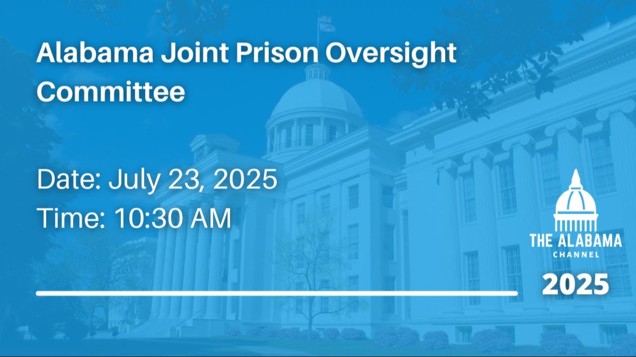 Alabama Joint Prison Oversight Committee - YouTube