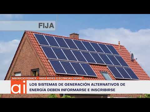 Disposición de Ersep para usuarios con sistemas de energía alternativa