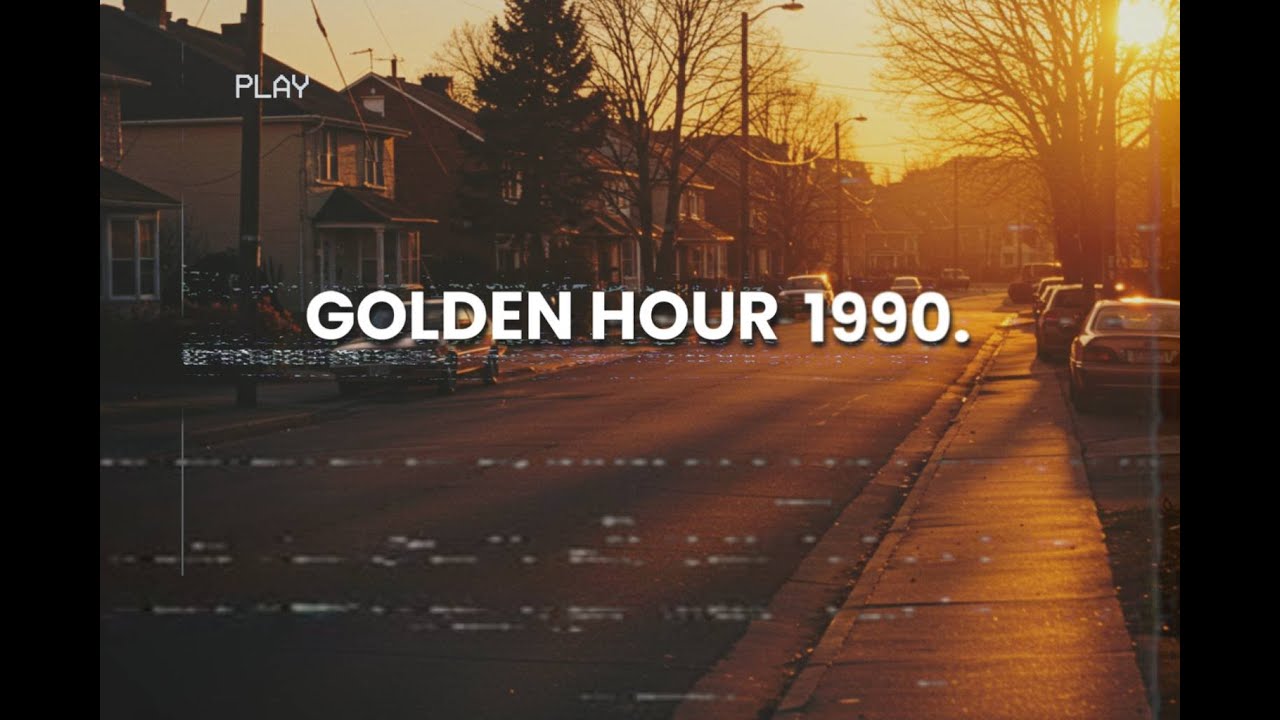 GOLDEN HOUR 1 9 9 0 // Vaporwave ambient & VHS aesthetic - YouTube