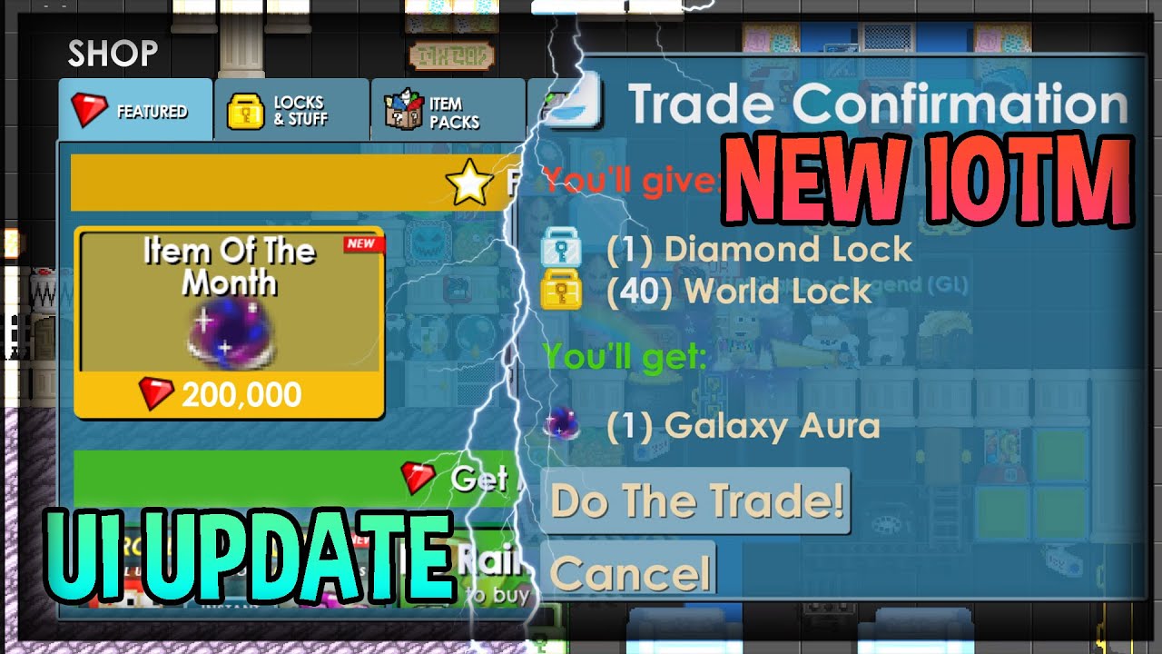 Updated New Shop UI + Galaxy Aura (NEW IOTM)│Growtopia - YouTube