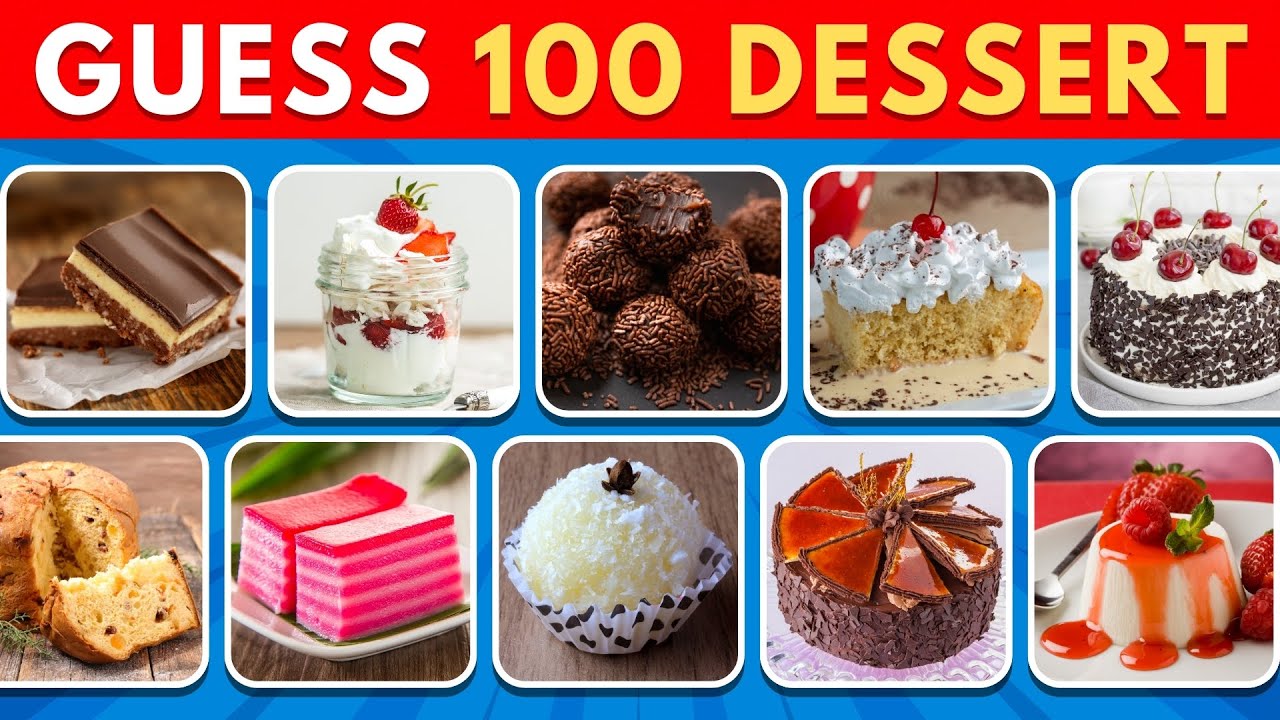Guess the Dessert in 5 Seconds? 🍰🍩 | Food Quiz - YouTube