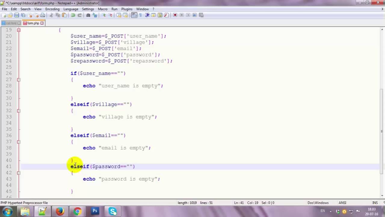Data Insert In Php With Javascript Form Validation Split Part 22 1996