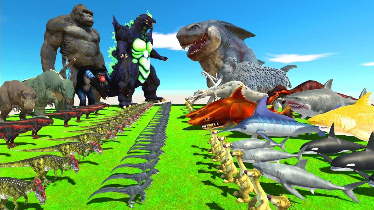 Godzilla x King Kong War - Team Super Godzilla + King Kong VS Team ...