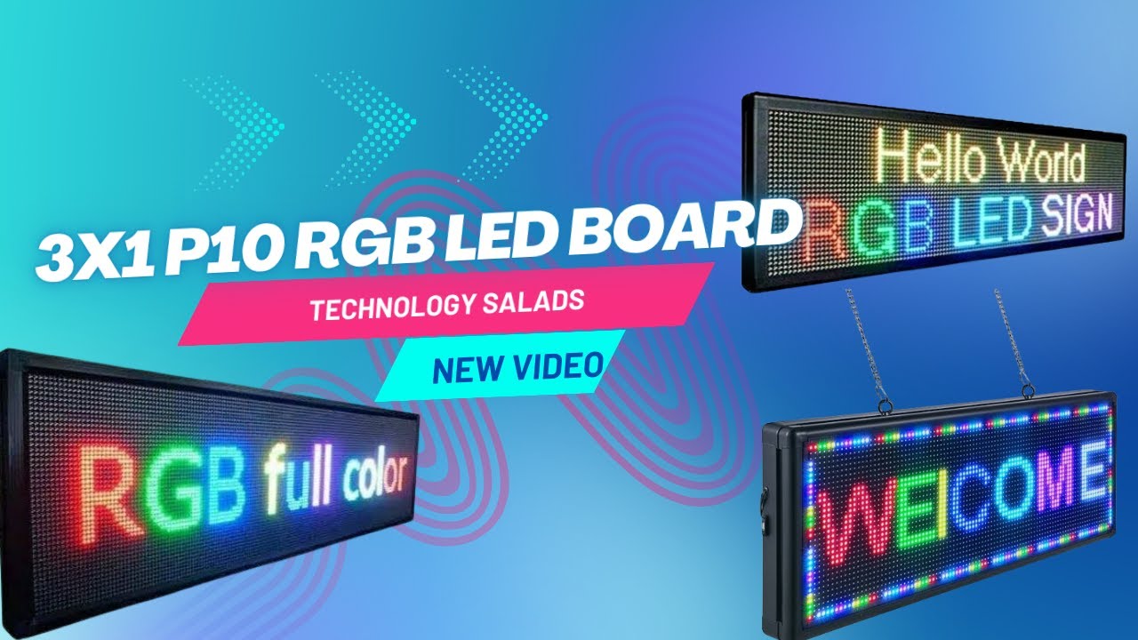 #ledboard #p10 #telugu #rgb 3feet x 1feet P10. RGB led dispay in telugu @technicalmahesh770 ...