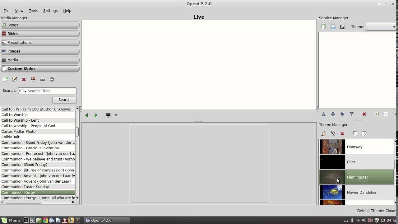 3. Creating and editing songs and slides in OpenLP - YouTube