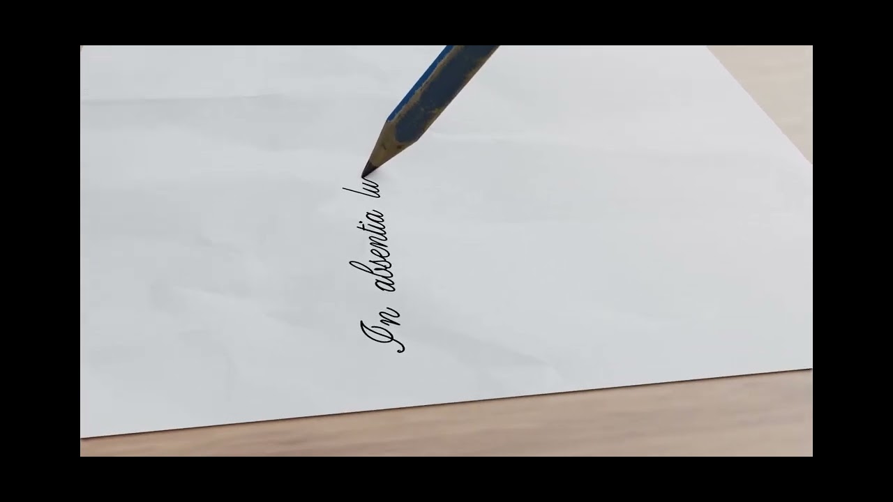pencil writing blender - YouTube