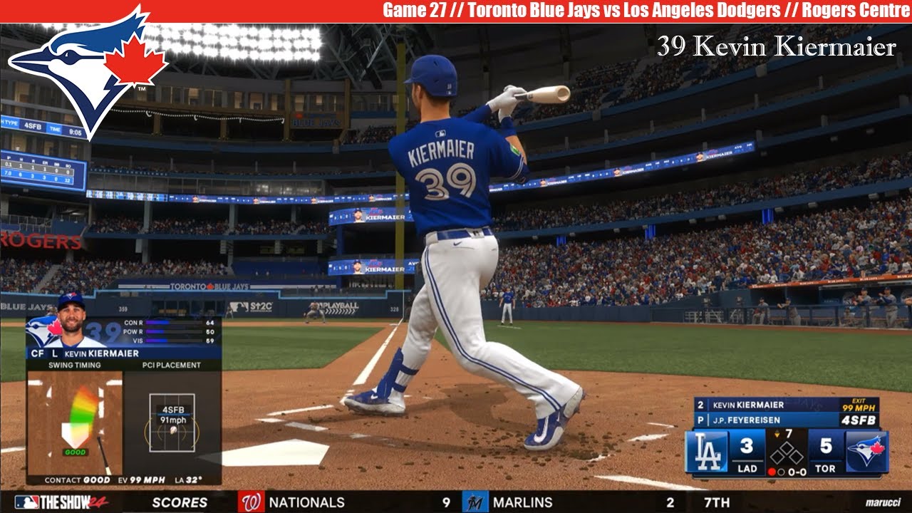 MLB THE SHOW 24 | Toronto Blue Jays vs Los Angeles Dodgers | Game 27 ...