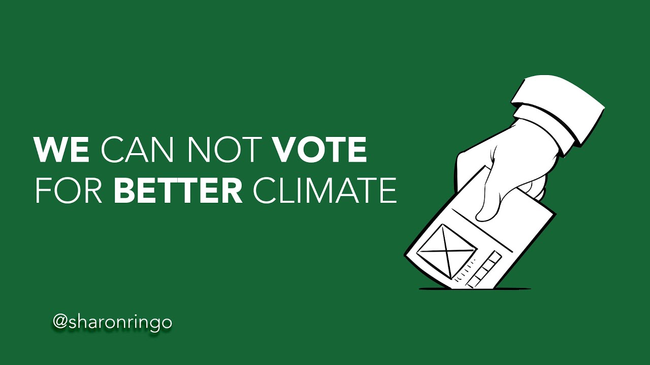 SHARON RINGO: WE CAN'T VOTE FOR BETTER CLIMATE/POLITICS - YouTube