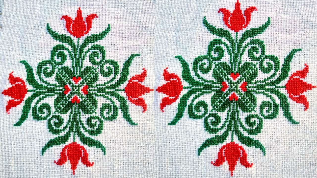 Easy Dusuti Bedsheet Design | Cross Stich Dosuti ka Designs | दुसुती ...