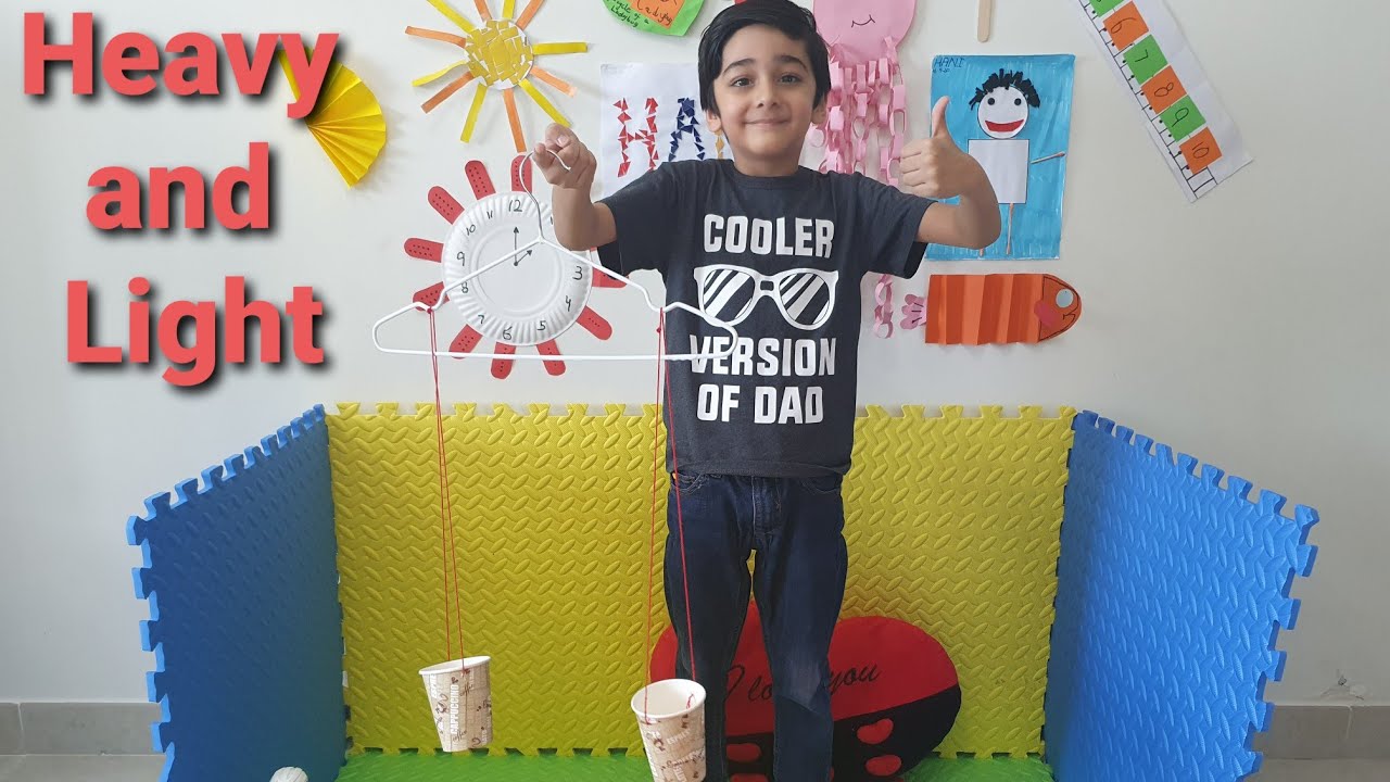 Learn about Heavy and Light things | Kids fun activity at home | Kids ...