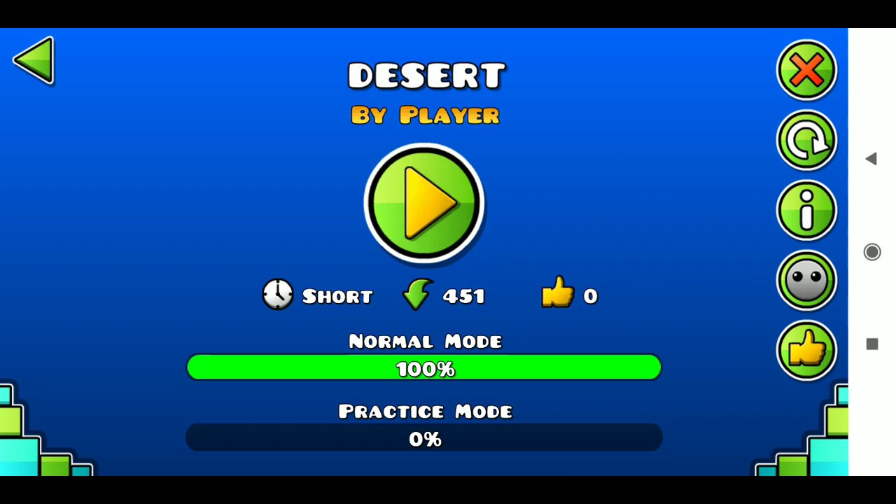 Geometry Dash - Desert by Player (1.0 GDPS) - YouTube