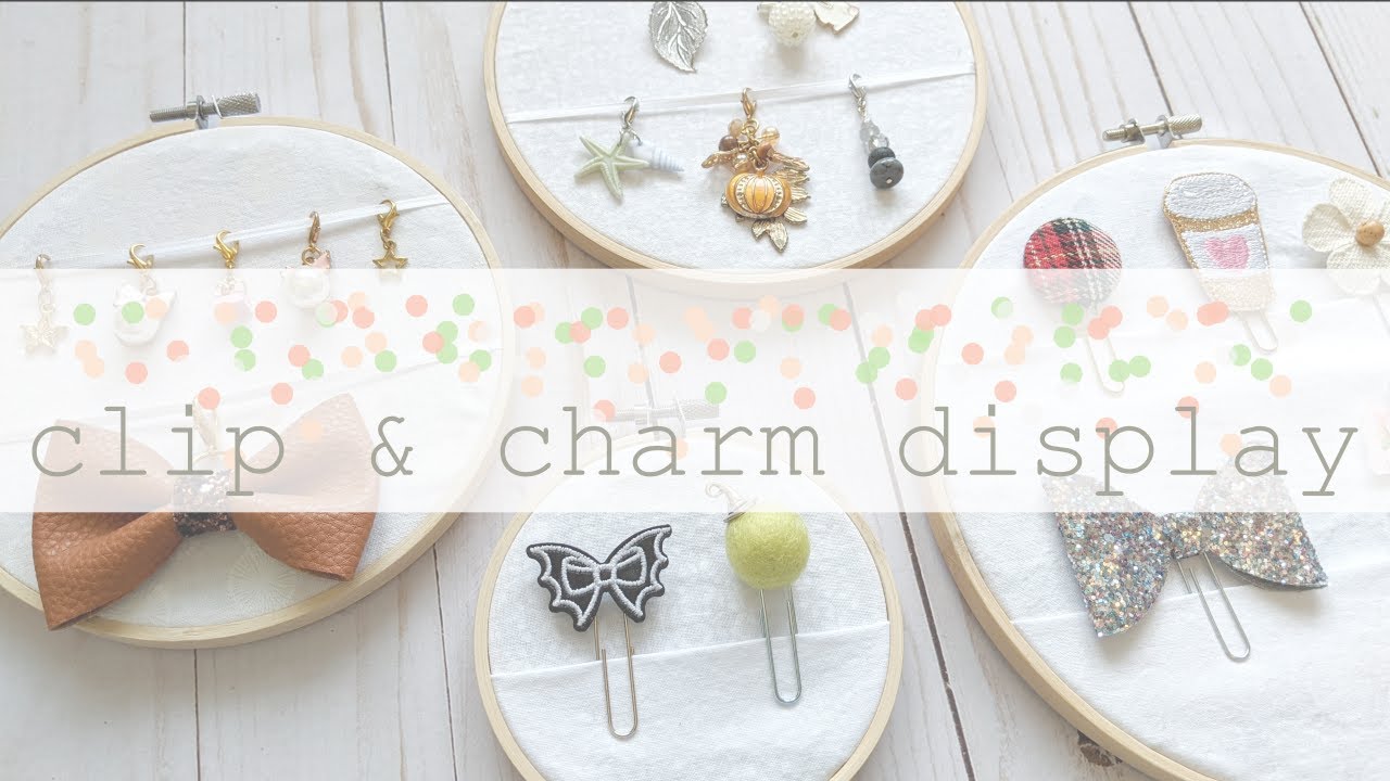 DIY Planner Clips & Planner Charms Display - YouTube