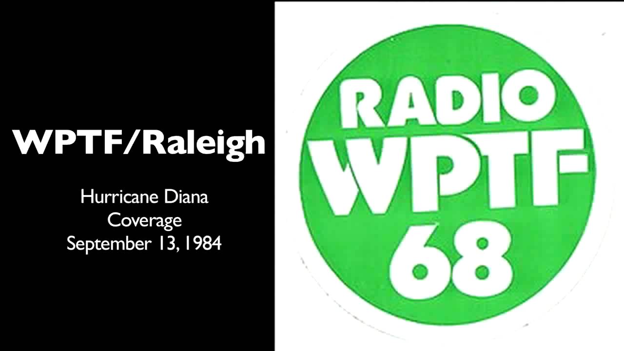 WPTF Radio: Hurricane Diana Coverage (September 13, 1984) - YouTube