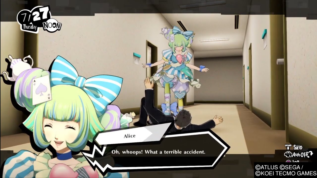Persona 5 Strikers Alice Hiiragi is so evil - YouTube