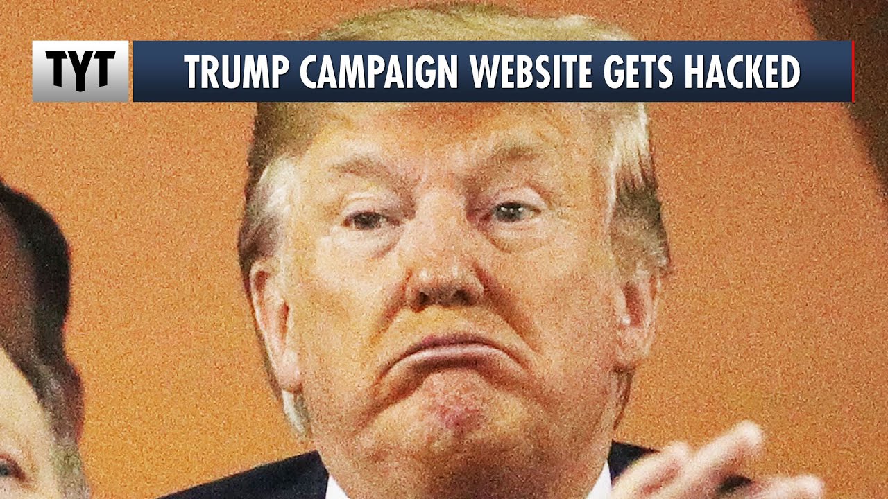 Trump Campaign Website Gets Hacked - YouTube