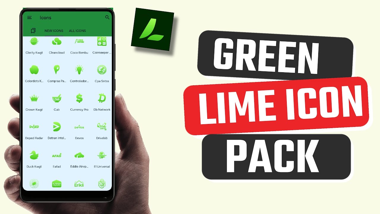 Best Green Lime Icon Pack app for Android - YouTube