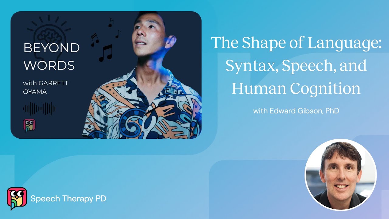 The Shape of Language: Syntax, Speech, and Human Cognition - YouTube