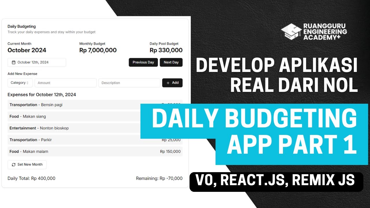 Series ngoding aplikasi real PART 1 - Request ui ke V0 (React JS) dan ...