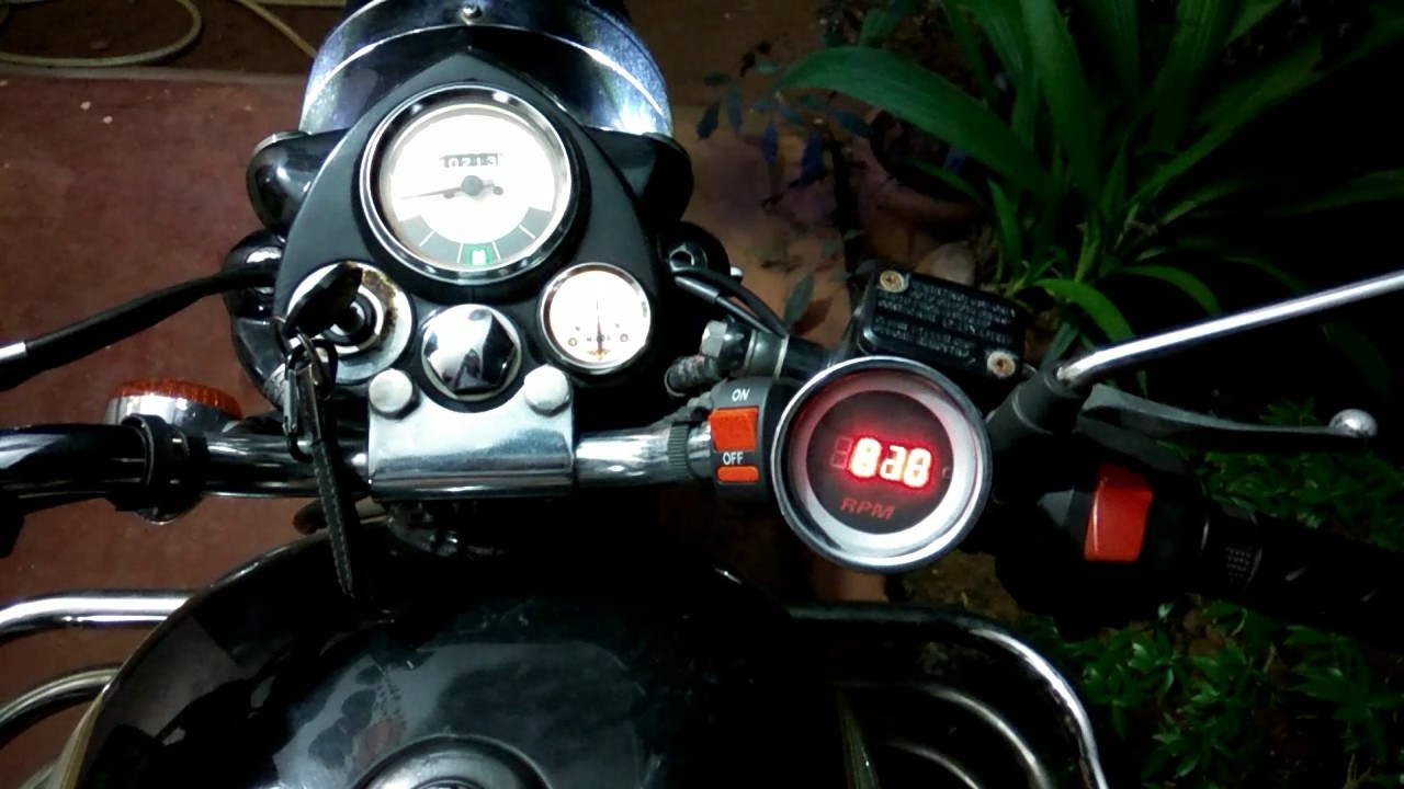 Classic 350 digital Tachometer - YouTube