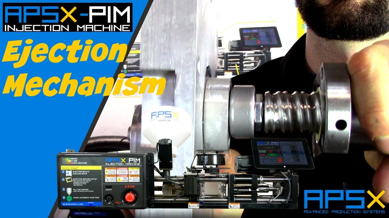 Injection Molding Ejection Mechanism - How to Adjust APSX-PIM - YouTube
