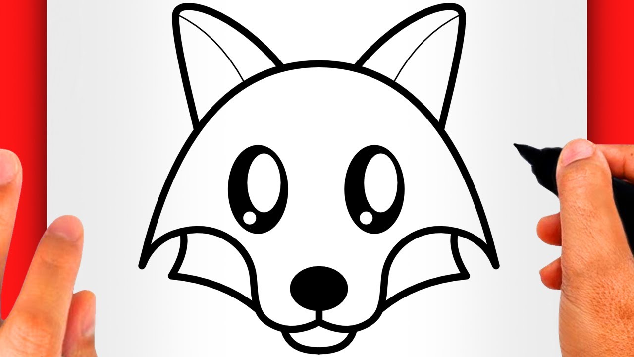 HOW TO DRAW A FOX (EASY) - Cute Fox Drawing (EASY) - YouTube