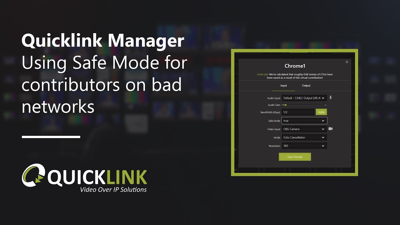 QuickLink StudioManager: Using Safe Mode for contributors on bad networks - YouTube