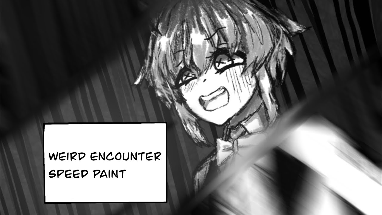 Weird encounter || Speed paint - YouTube