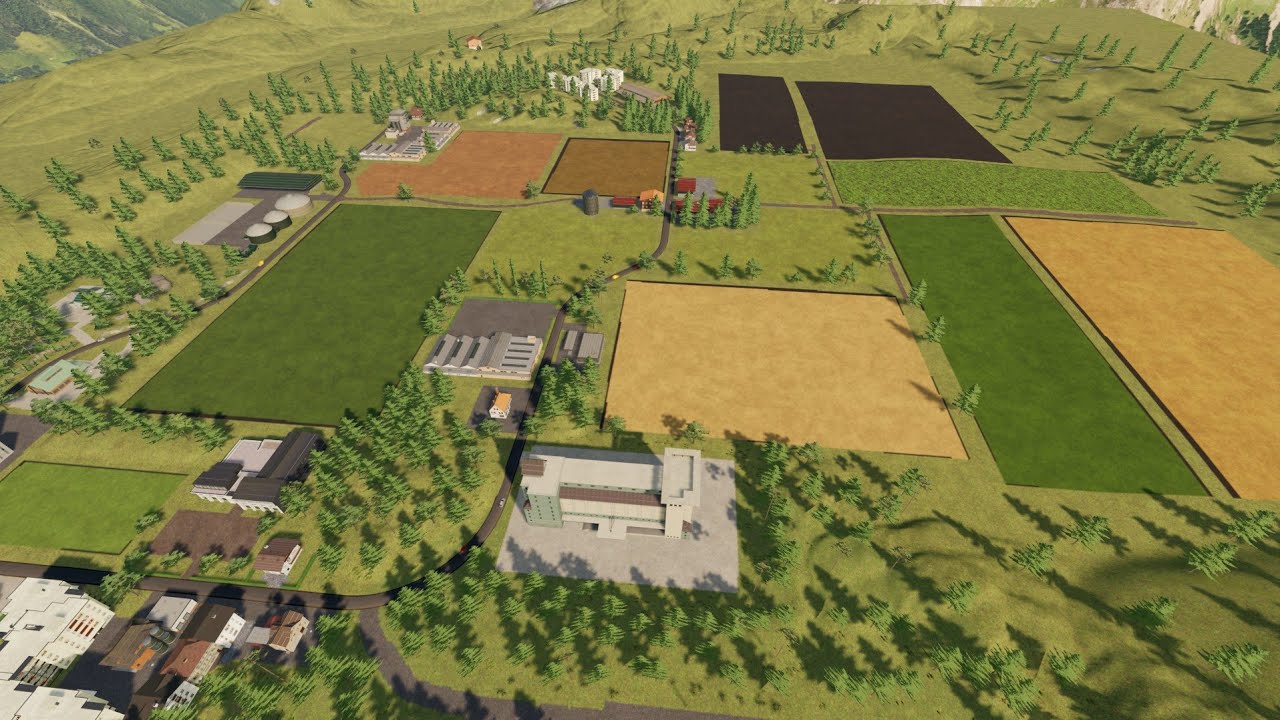 NEW MOD MAP - OTTENBURG: FARMING SIMULATOR 22 *FLY OVER* - YouTube
