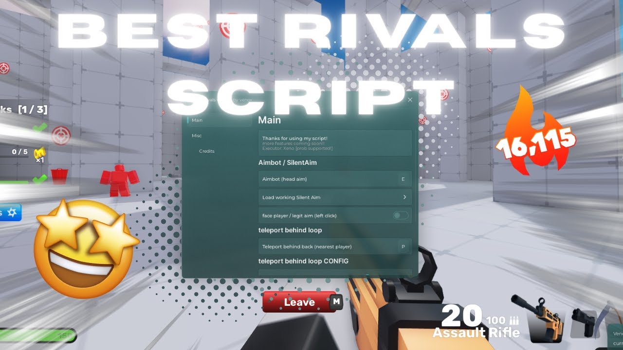 Rivals roblox script Venox 🤩 Free Key with script on the comments 😍 ...