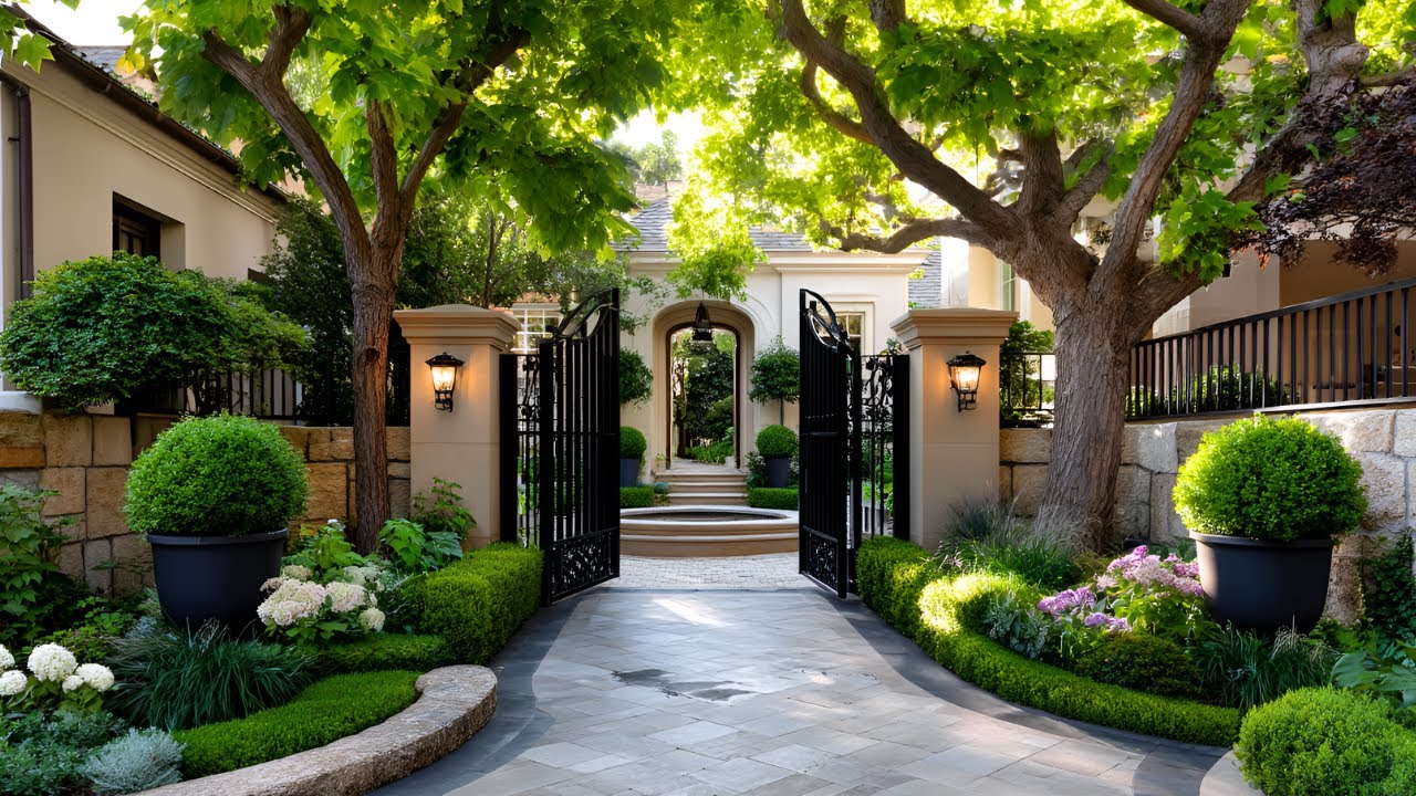 Budget-Friendly Small Front Yard Design | Entryway Garden Ideas with ...