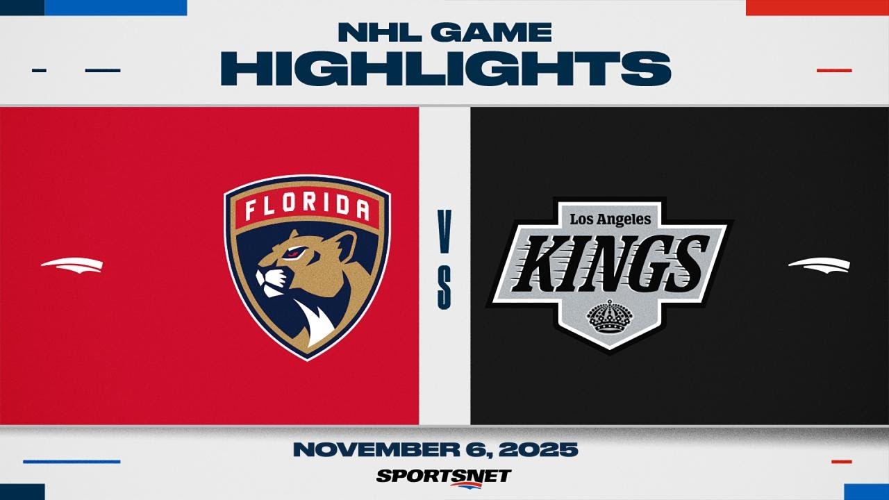 NHL Highlights | Panthers vs. Kings - November 6, 2025 - YouTube
