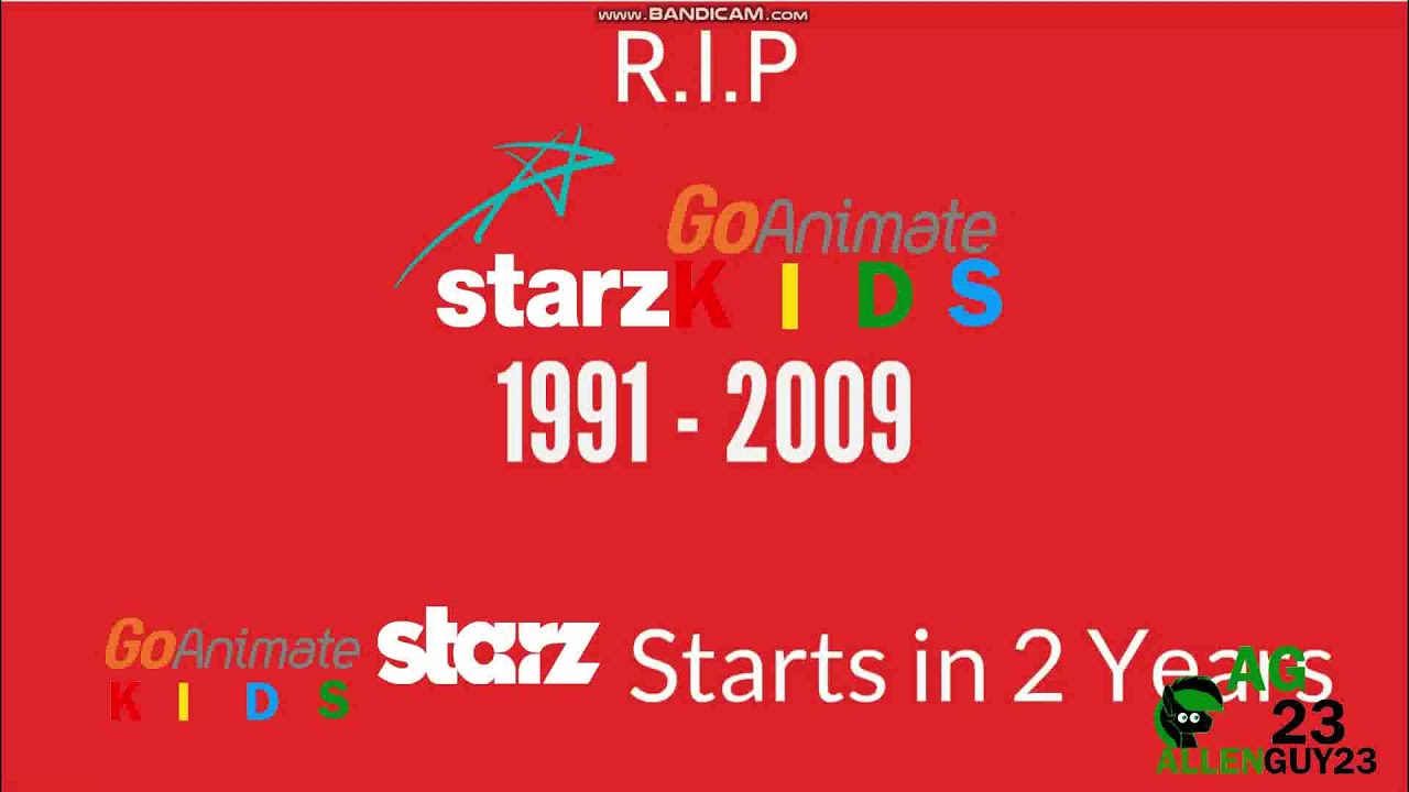 Starz GoAnimate Kids Final Sign Off (March 15th 2009) (4TH MOST VIEWED ...
