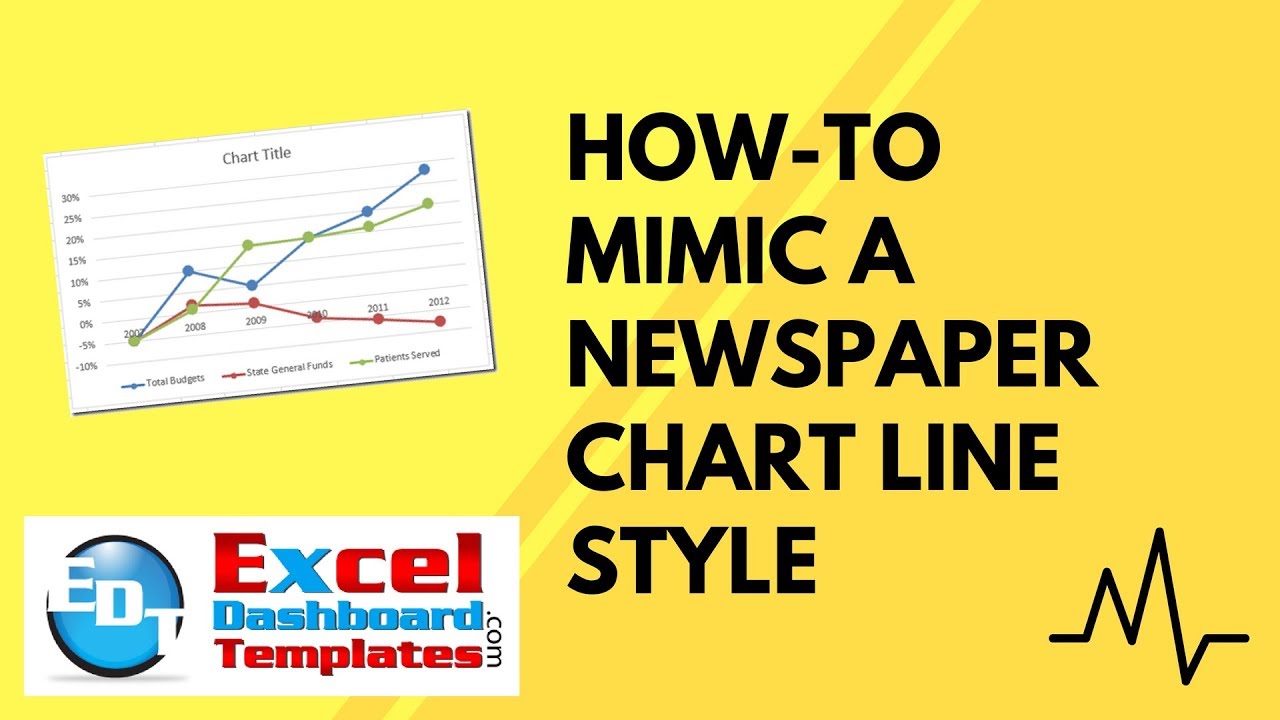 How-to Mimic a Newspaper Chart Line Style in Excel - YouTube