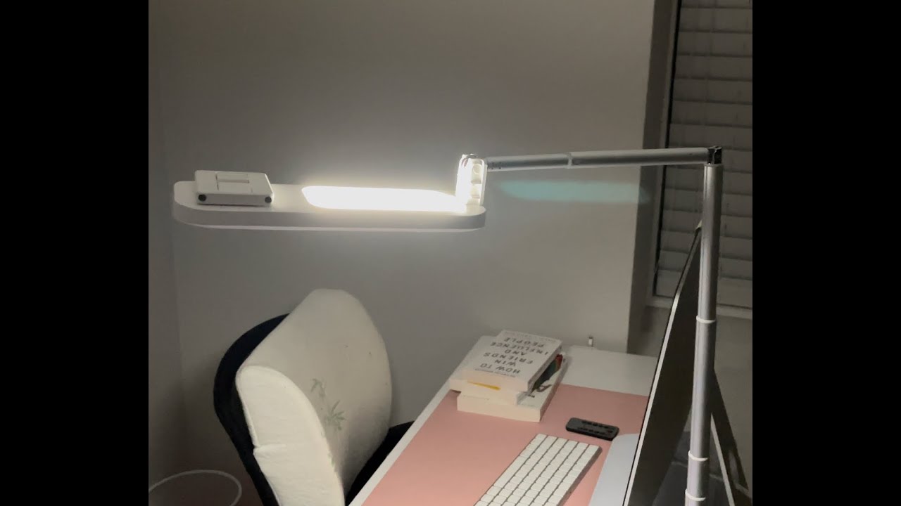 Olivia Desk Document Light Test Night Time - YouTube