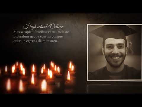 Funeral Biography | Customize Memorial Slideshow - After Effects ...