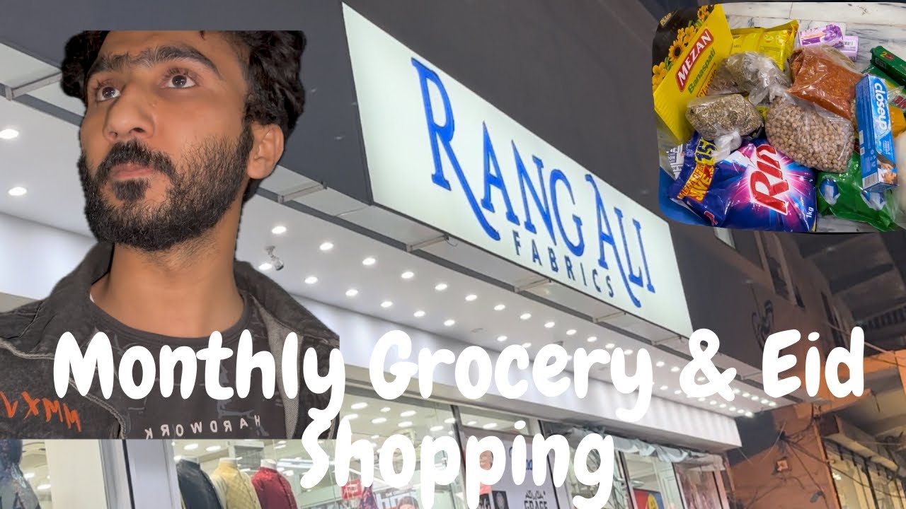GROCERY SHOPPING AT HUSSAIN AGAI MULTAN | RANG ALI FABRICS - YouTube