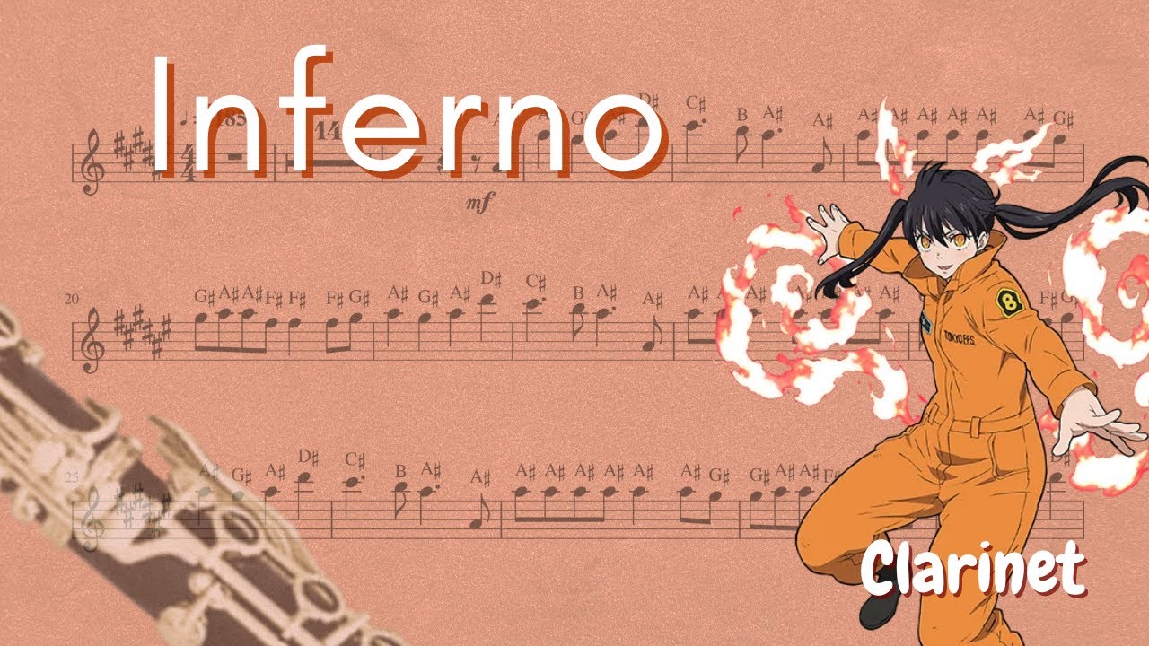 [Fire Force] Enen no Shouboutai Opening – Inferno (Clarinet) - YouTube