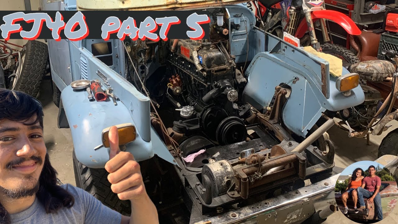 Toyota Land Cruiser FJ40 engine bay polish and clear coat (part 5 ...