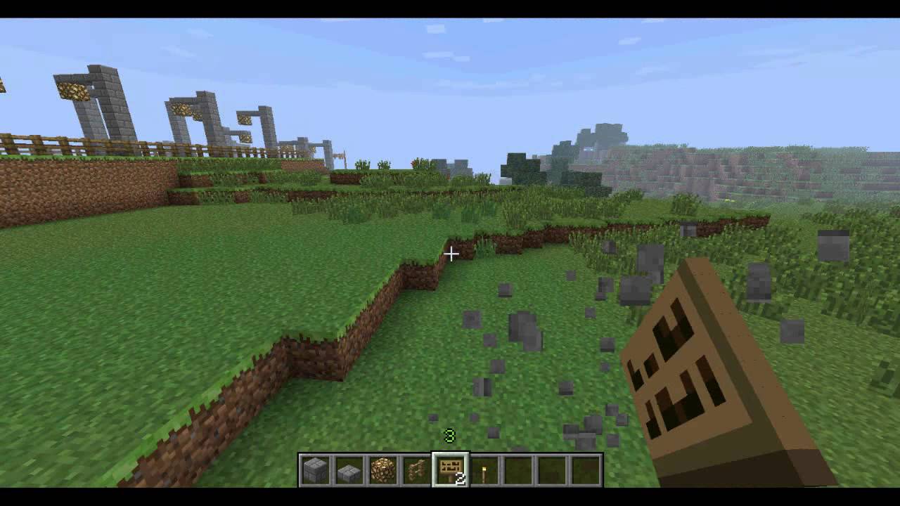 How To Build A Street Light & Street Sign In Minecraft (HD) (CC) - YouTube