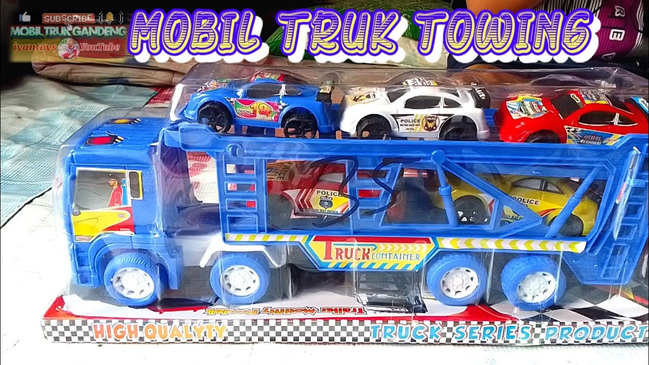Mobil Truk Gandeng part2 mobil truk Towing Unboxing - YouTube