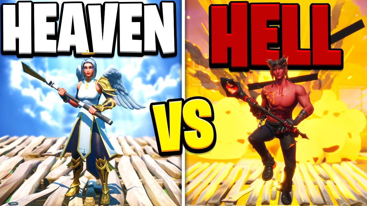 I hosted a HEAVEN vs HELL Fashion Show in Fortnite... (BEST HEAVEN AND ...