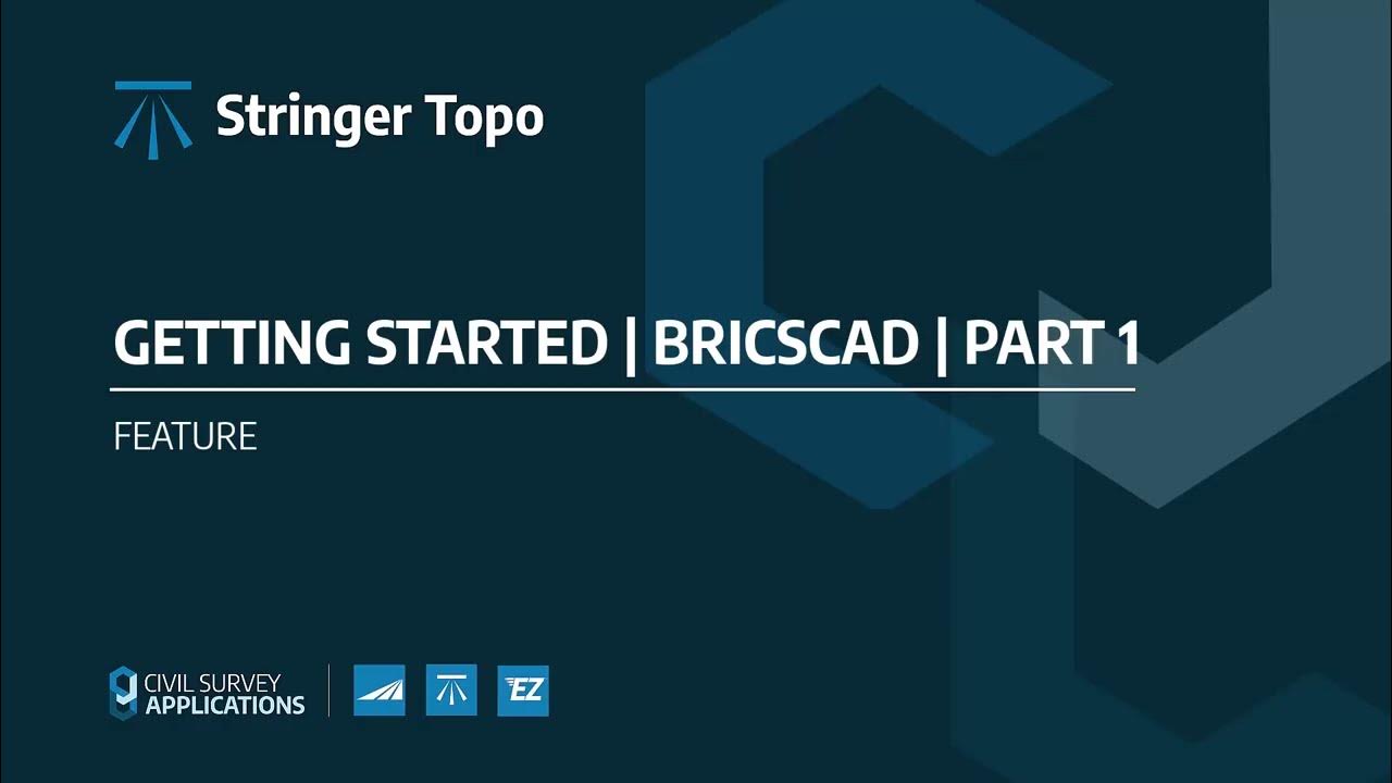 Stringer Topo | Getting Started - Part 1 (BricsCAD) - YouTube Stringer Topo | Getting Started - Part 1 (BricsCAD) - YouTube